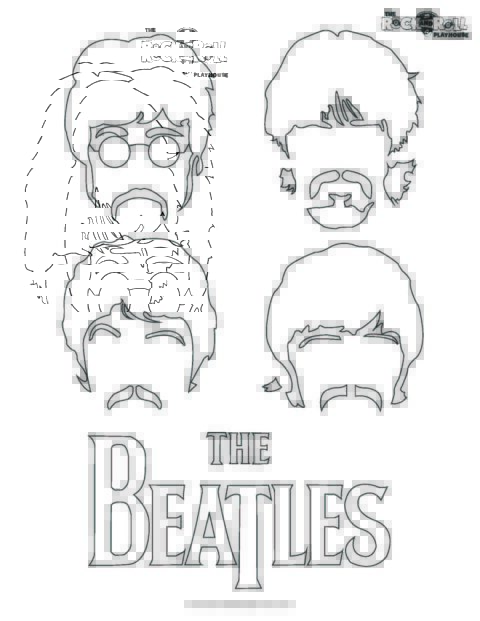 Beatles Coloring | The Rock and Roll Playhouse
